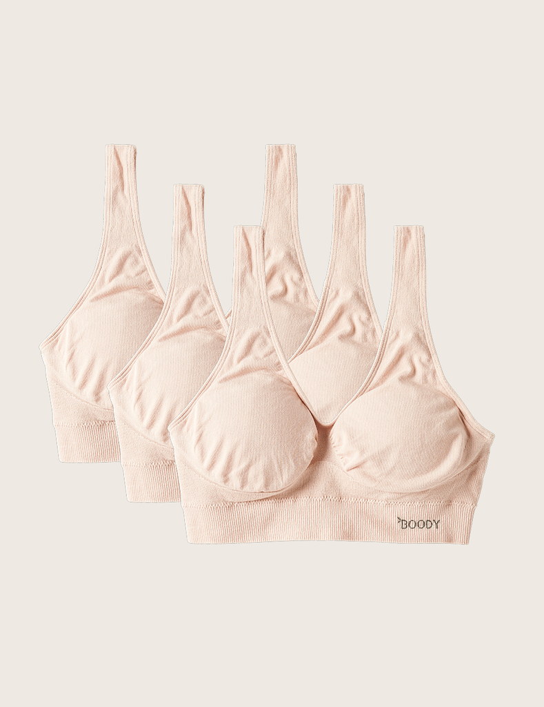 3-Pack Padded Shaper Crop Bra